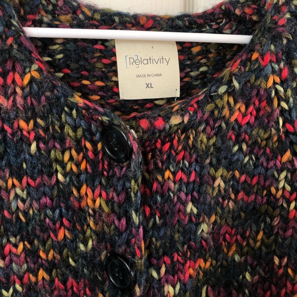 Relativity | Sweaters | Relativity Wool Blend Sweatercardigan Xl 2 ...